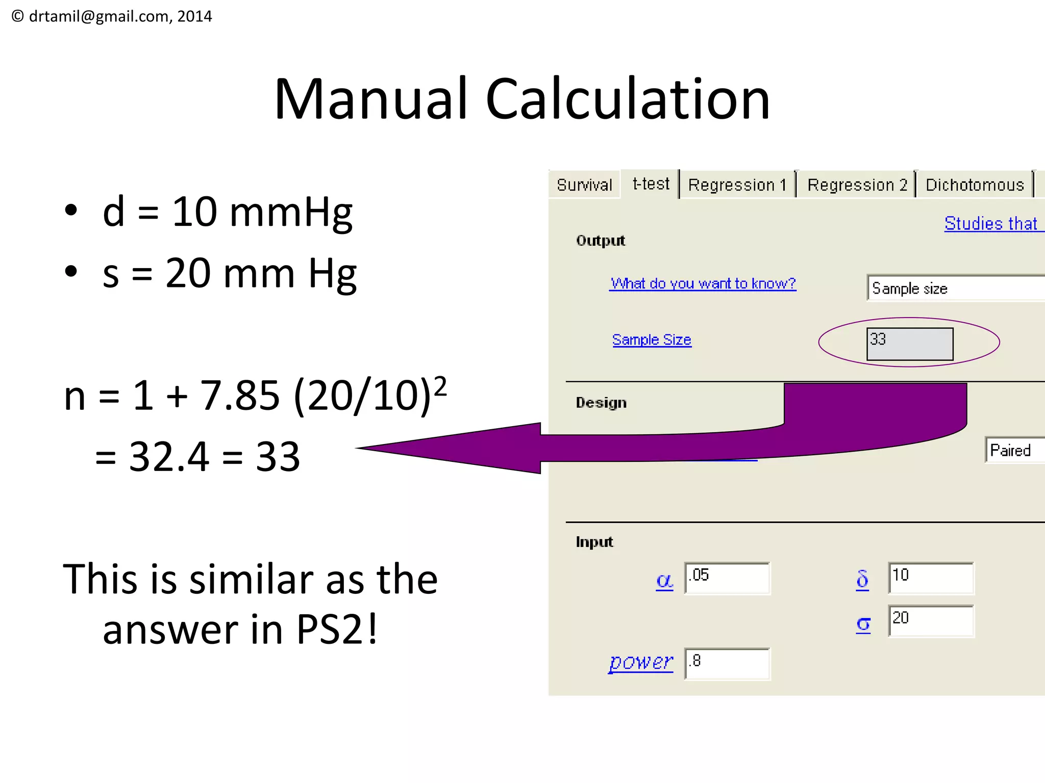 Sample size calculation - a brief overview | PPTX | Diabetes | Diseases ...