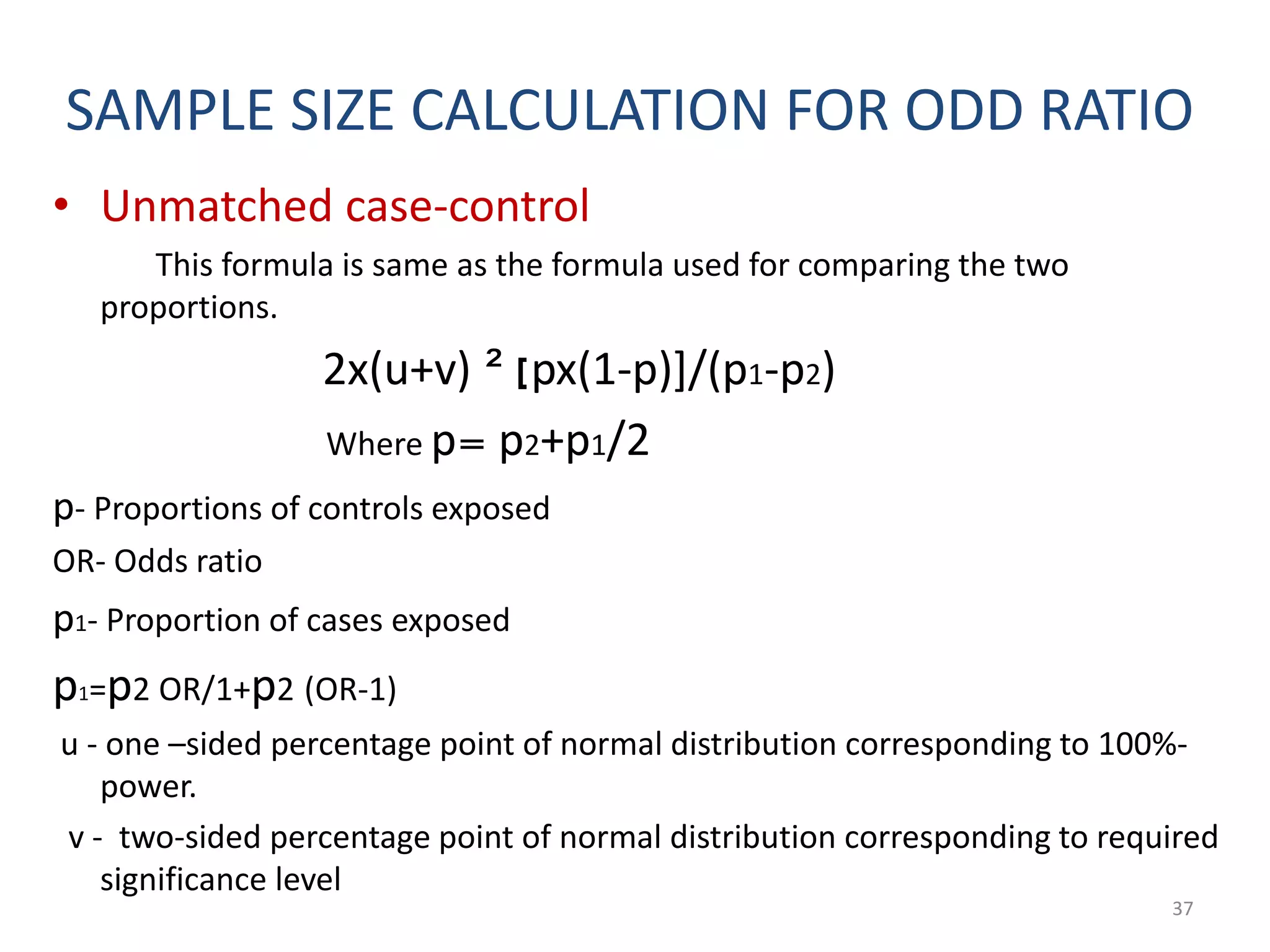 Sample size calculation | PPTX
