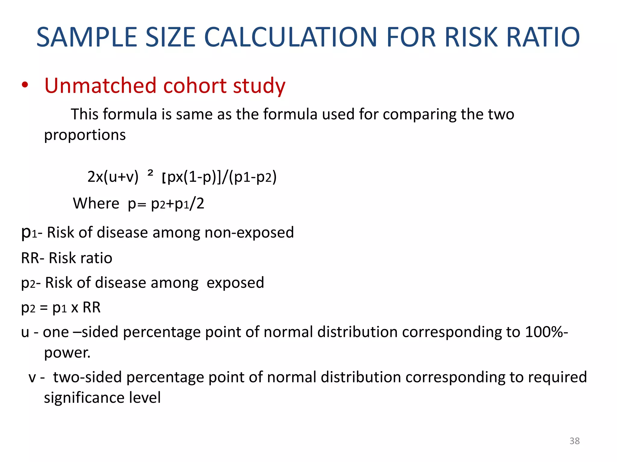 Sample size calculation | PPTX
