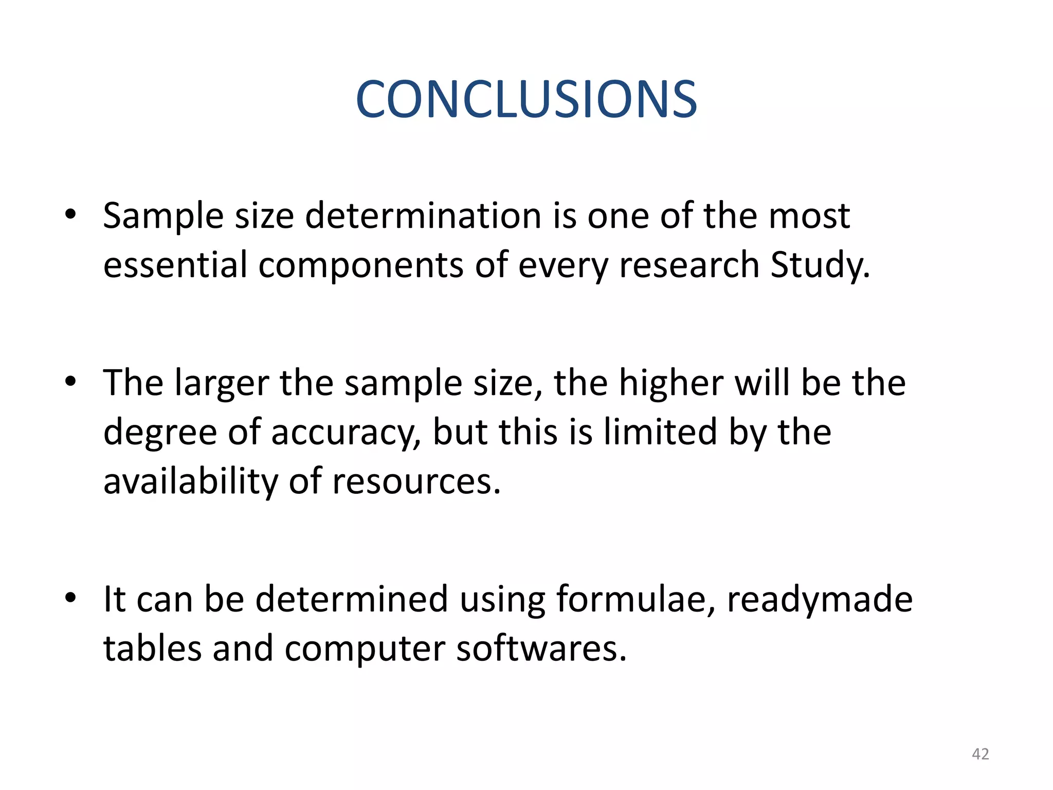 Sample size calculation | PPTX