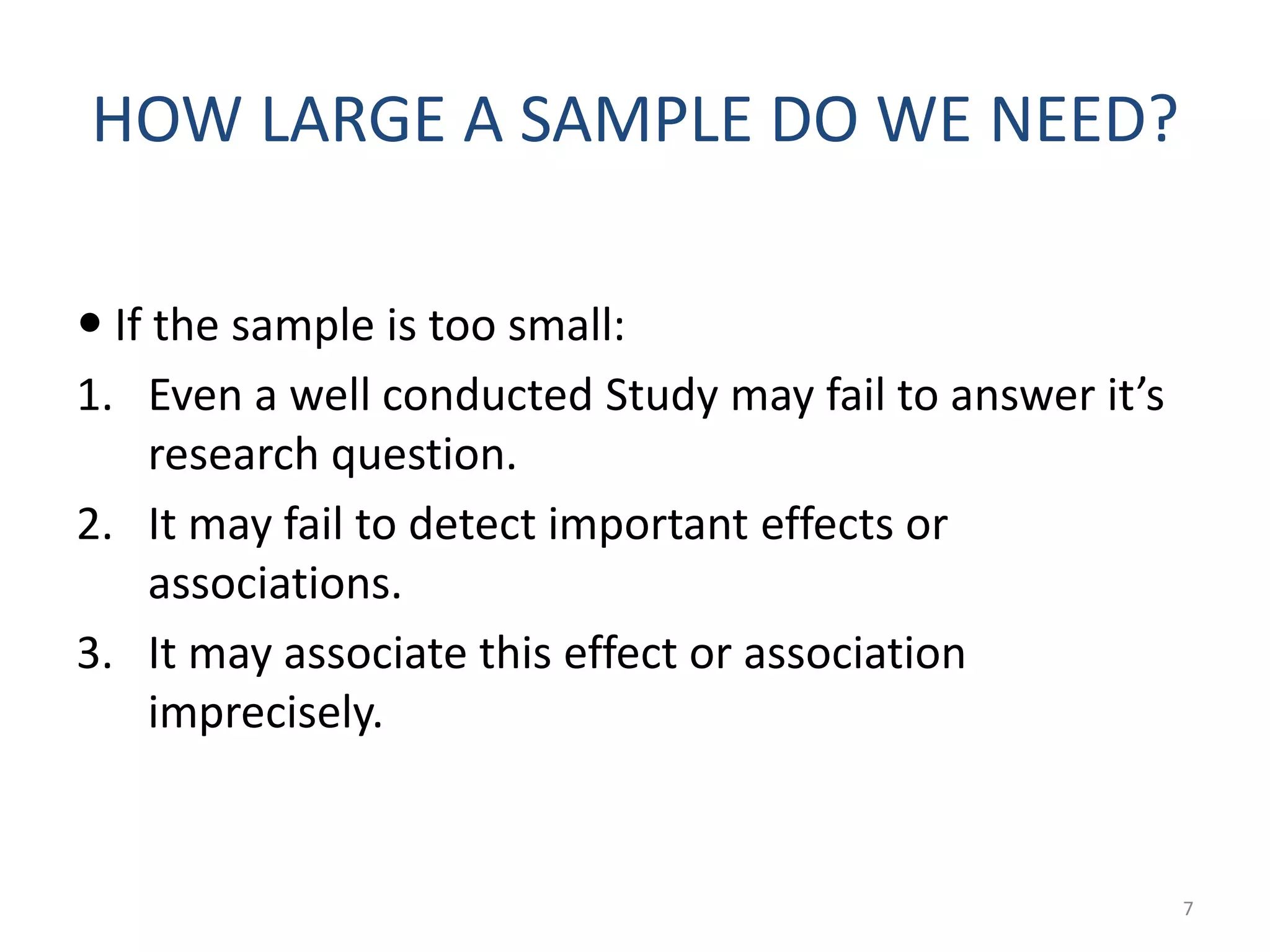 Sample size calculation | PPTX