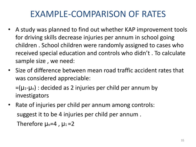 Sample size calculation | PPTX