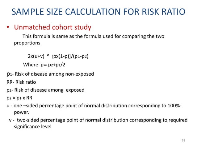 Sample size calculation | PPTX