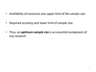 Sample size calculation | PPTX