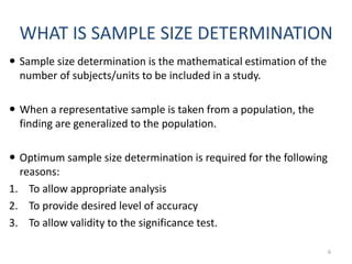 Sample size calculation | PPTX