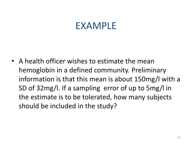 Sample Size Calculation sample-size-calculation