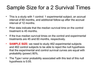 Sample size calculation final | PPT