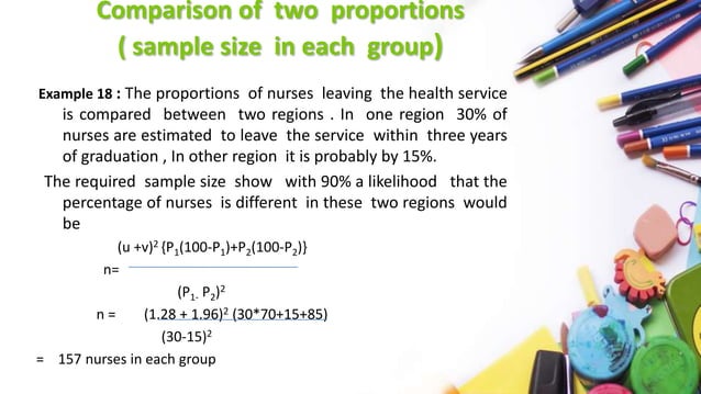 Sample size calculation for cohort studies | PPTX