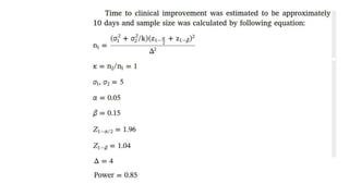 Sample size calculation in clinical trials | PPTX