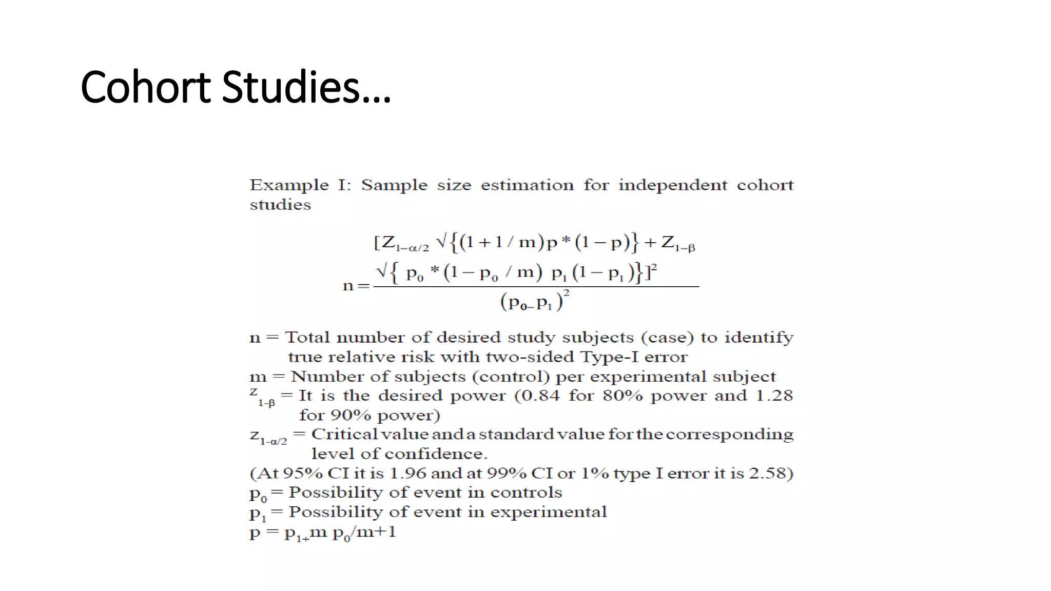 SAMPLE SIZE CALCULATION IN DIFFERENT STUDY DESIGNS AT.pptx | Science