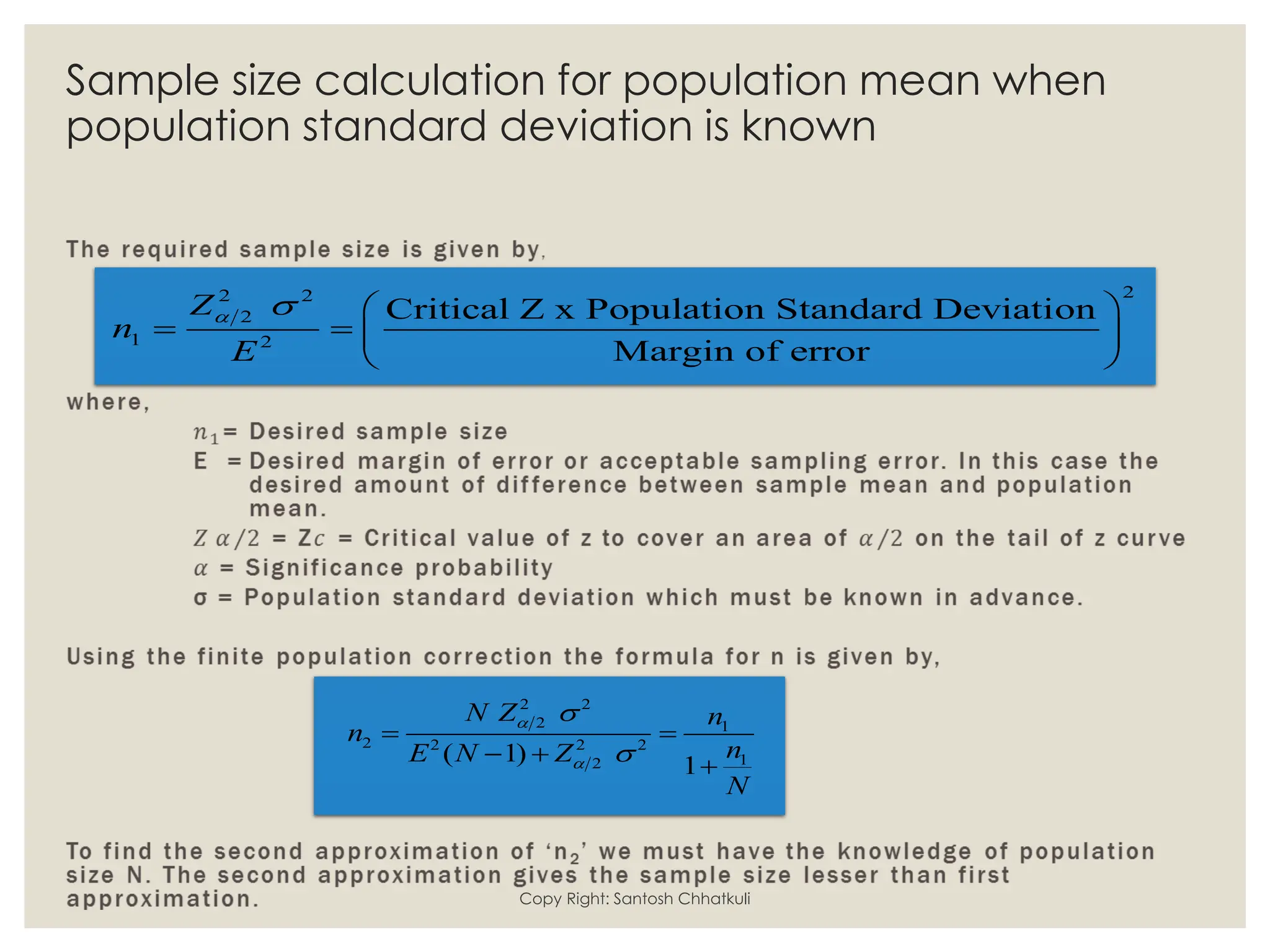 Sample Size Calculation One Sample Case.pdf | Consumer Issues | Business