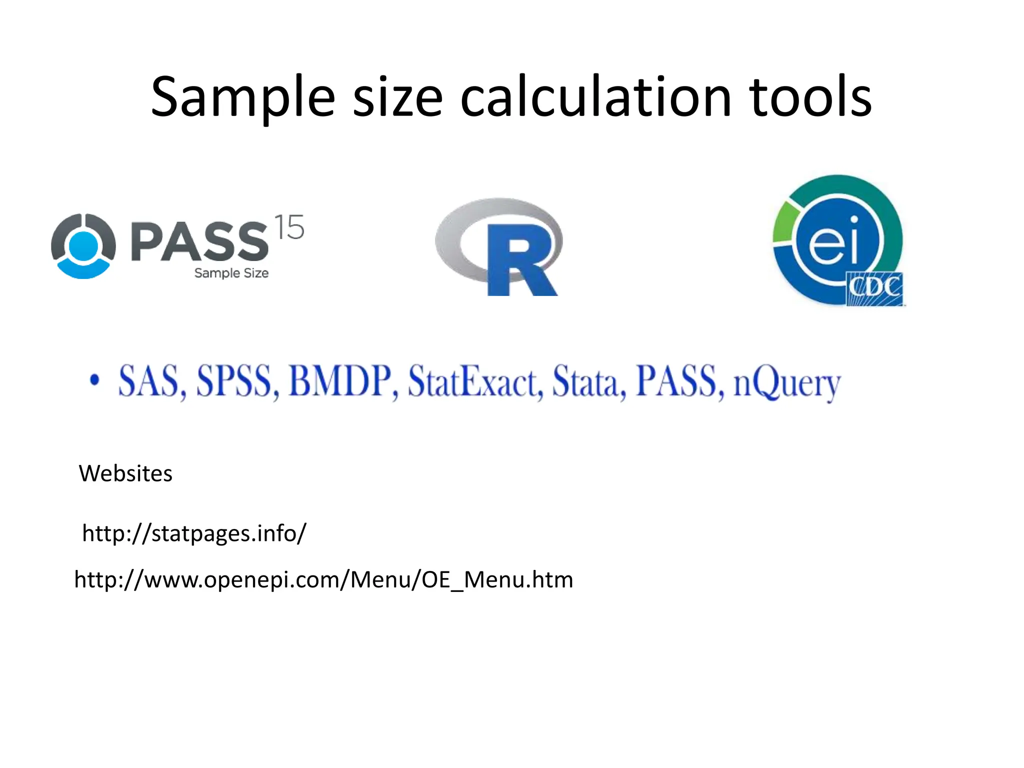 samplesizecalculations-1801190731542.ppt | Physics | Science