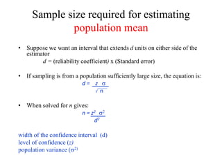 samplesizecalculations-1801190731542.ppt | Physics | Science