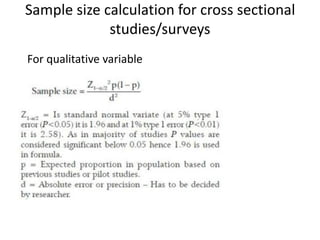 samplesizecalculations-1801190731542.ppt | Physics | Science