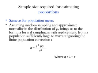 Sample size calculations | PPT