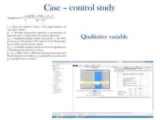 Sample size calculations | PPT