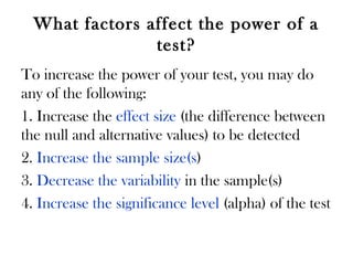 Sample size calculations | PPT