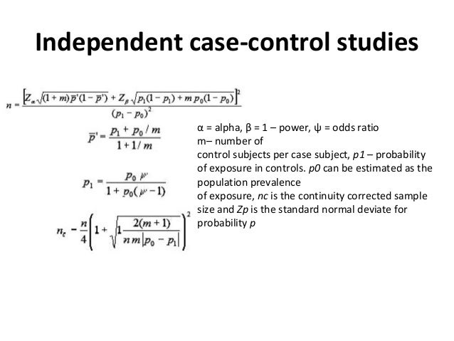 Sample Size Calculations Sample Size Calculations