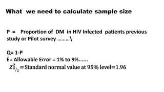 sample size calculation for Bio Medical research | PPT