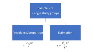 sample size calculation for Bio Medical research | PPT