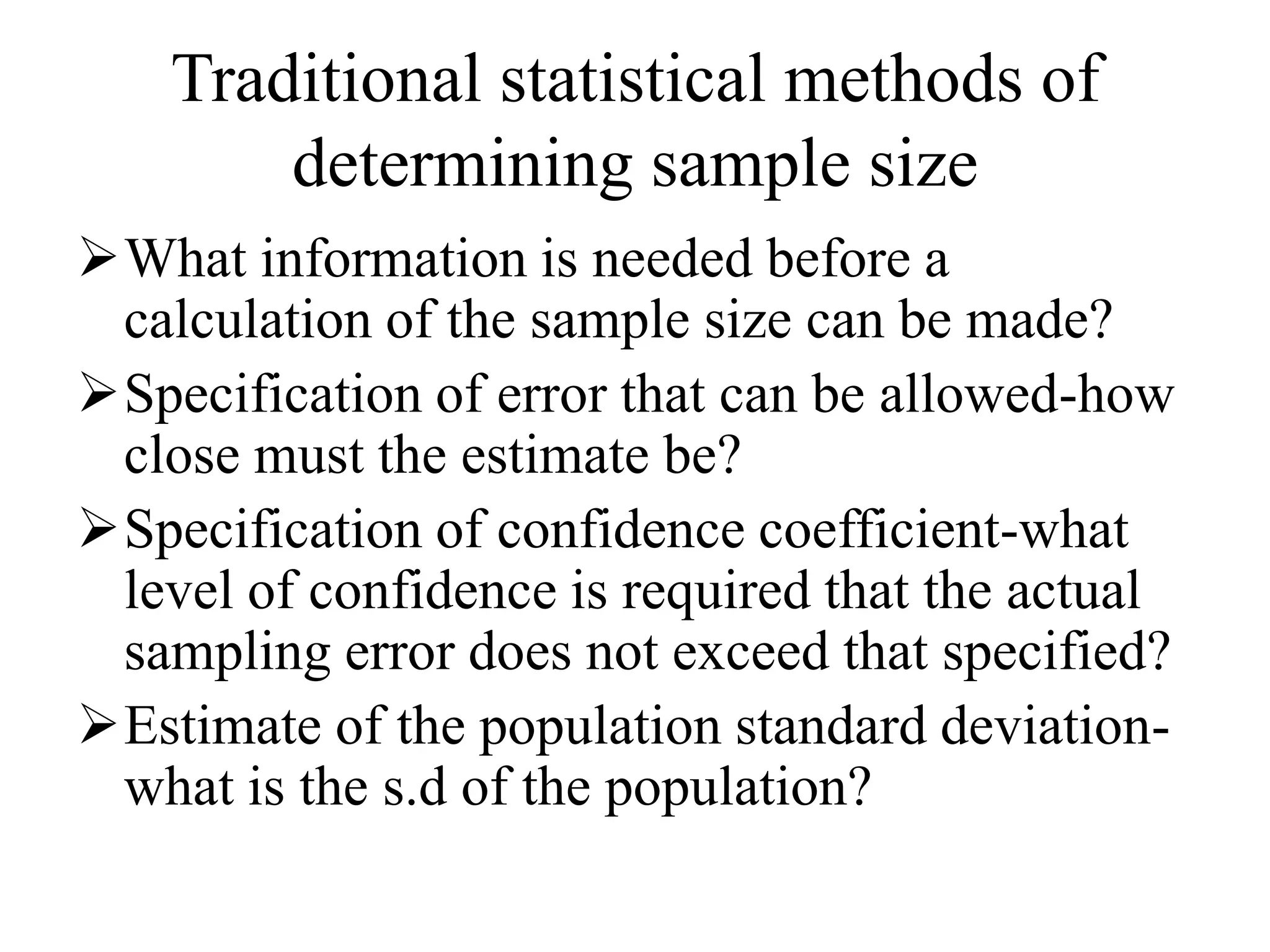 Sample size determination | PPTX