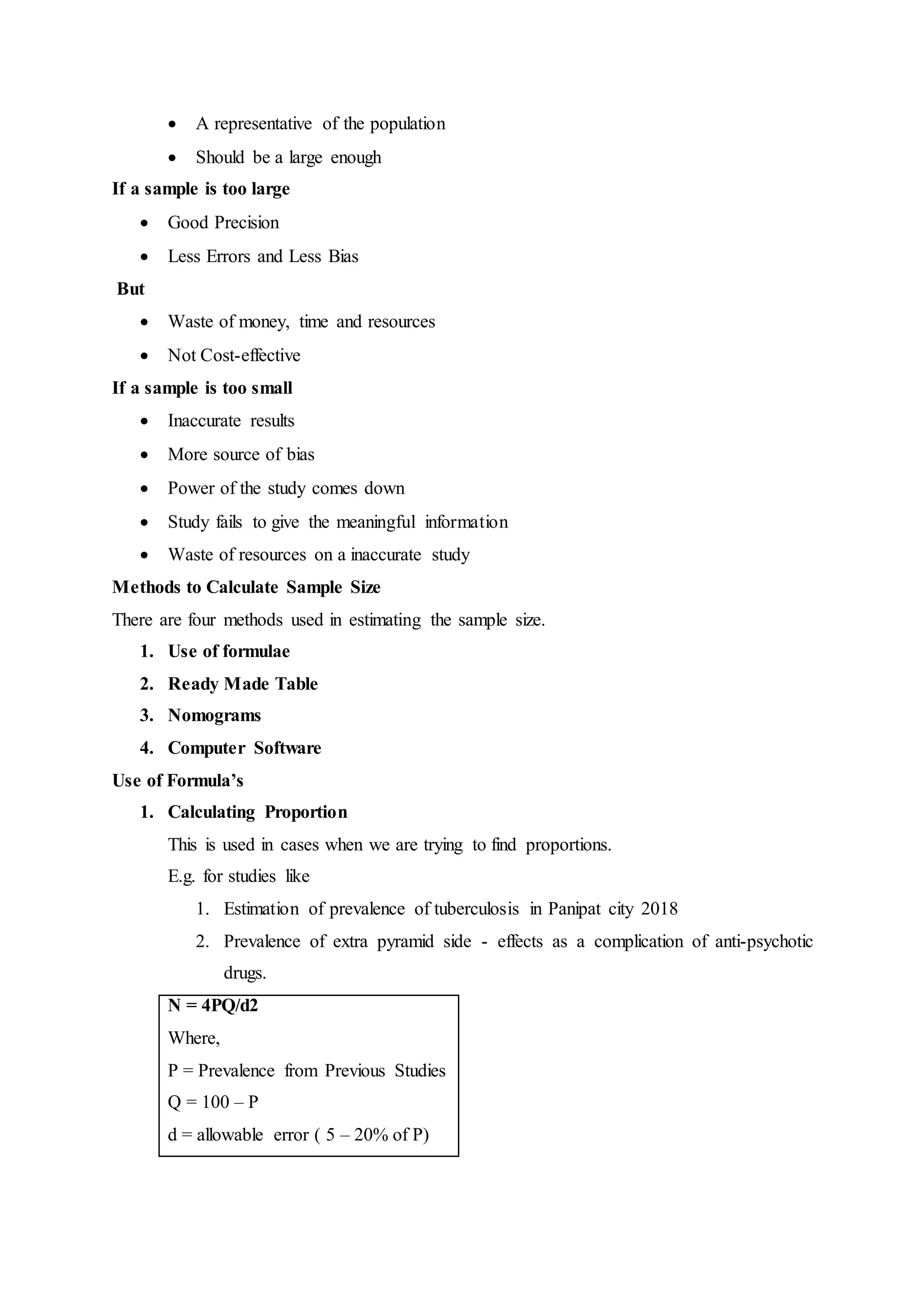 Sample size determination | DOCX