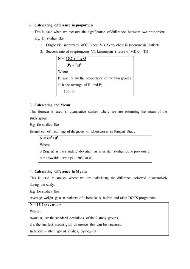 Sample size determination | DOCX