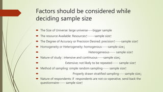 Sample size determination | PPTX