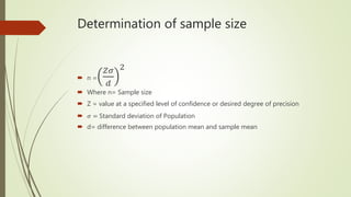 Sample size determination | PPTX