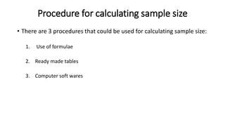 Sample size determination | PDF