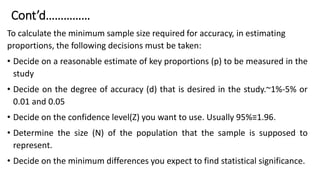 Sample size determination | PDF