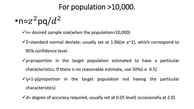 Sample Size Determination Ppt 2101