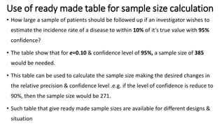 Sample size determination | PDF