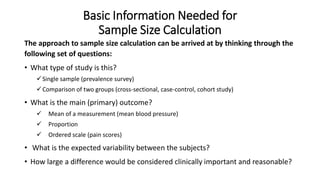 Sample size determination | PDF