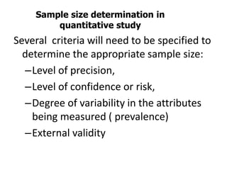 SAMPLE SIZE DETERMINATION.ppt