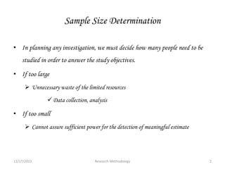 Sample Size Determination through out the pharmacy education .pptx