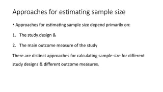 sample size determination presentation ppt | PPTX