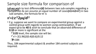 sample size determination presentation ppt | PPTX