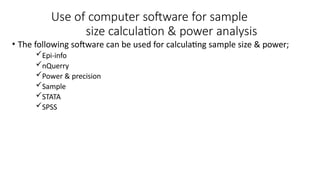 sample size determination presentation ppt | PPTX
