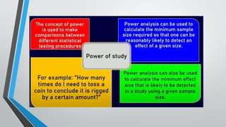 sample size determination and power of study | PPTX