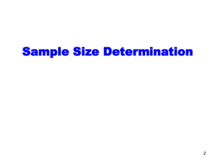 biostatics Sample Size Determination.ppt
