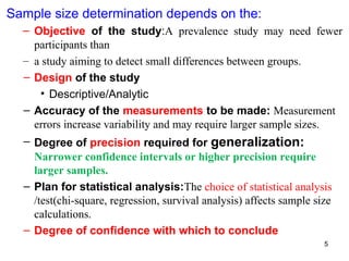 biostatics Sample Size Determination.ppt
