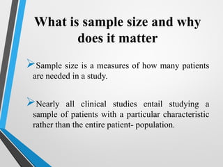 Sample Size determine in health research | PPTX