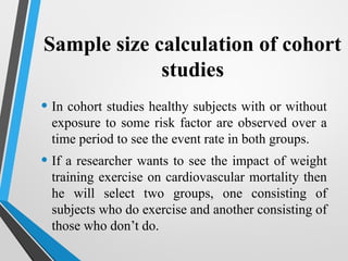 Sample Size determine in health research | PPTX