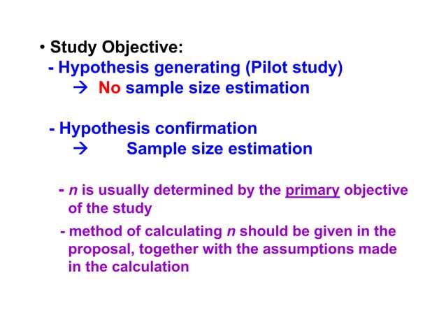 Sample size estimation | PDF