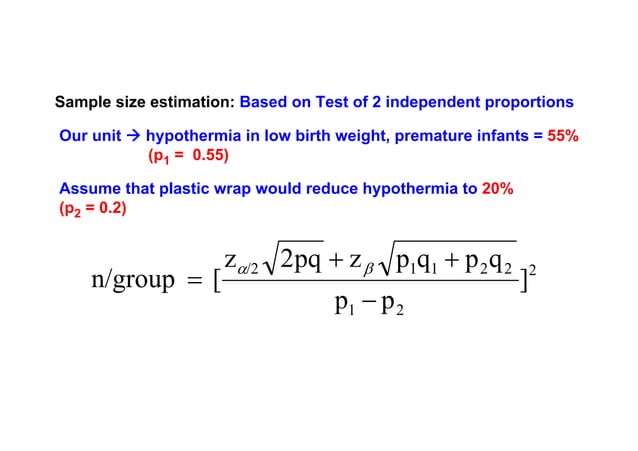 Sample size estimation | PDF