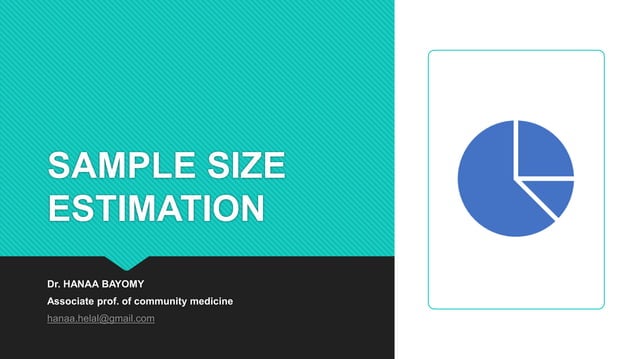 Sample size estimation | PPTX