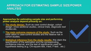 Sample size estimation | PPTX