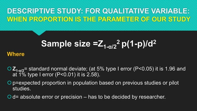 Sample Size Estimation Ppt 9649