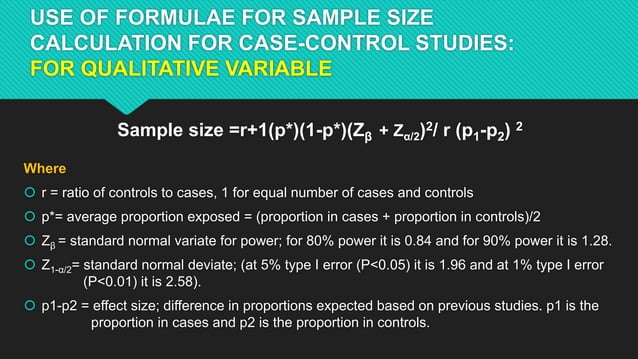 Sample size estimation | PPTX